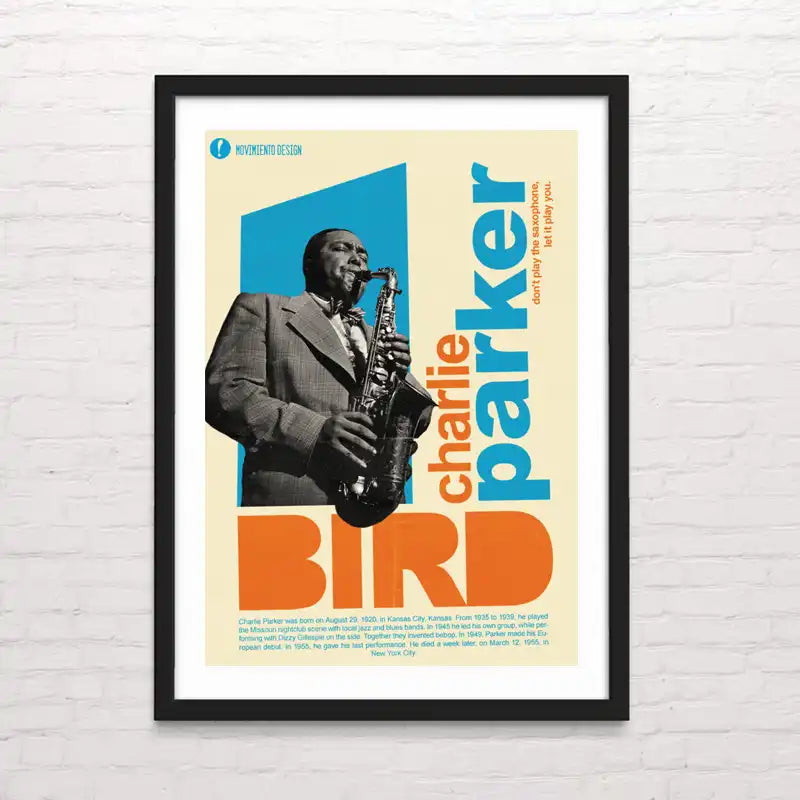 Charlie Parker - Bird – Posterinc Studio